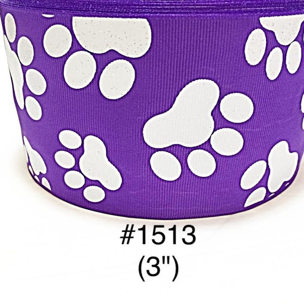 Paw Print Ribbon - Etsy