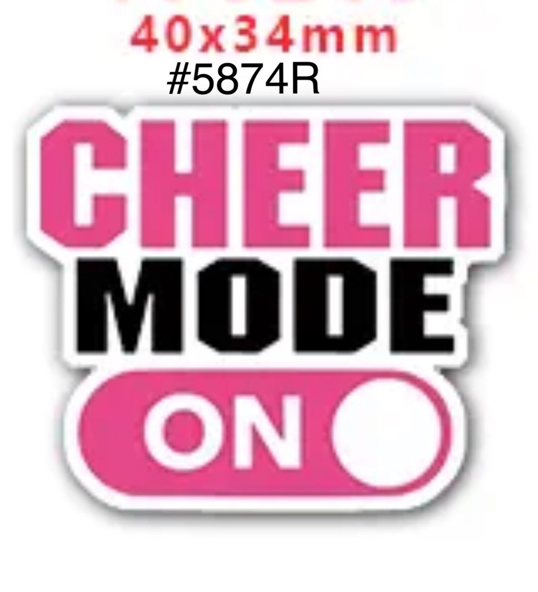 3 or 5 Pc Sport Cheer Cheerleader Cheer Mode on Planar Resin Flat Back ...