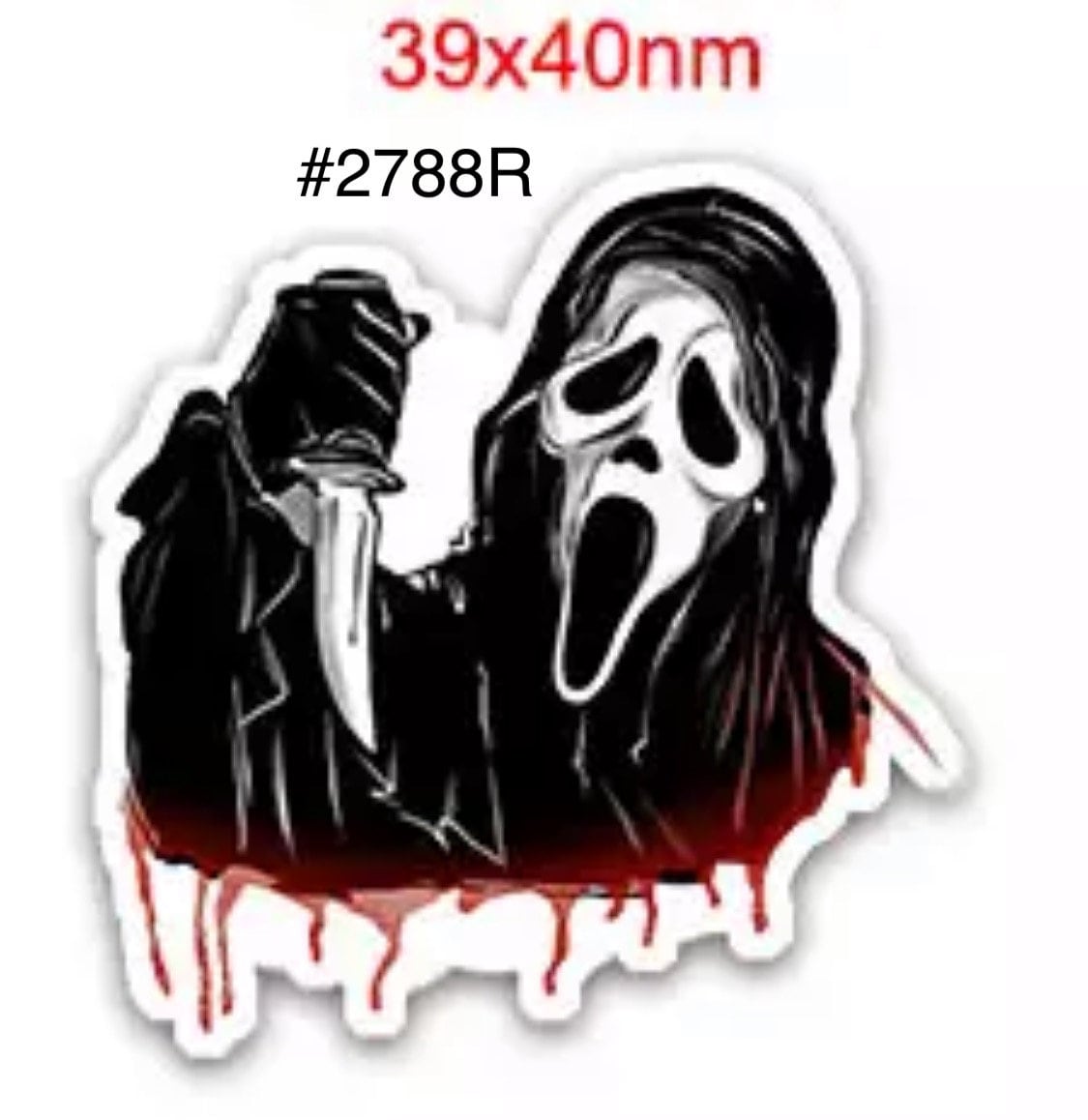 3 or 5 Pc Halloween Ghost Face Wearing Mask and Holding Knife With ...
