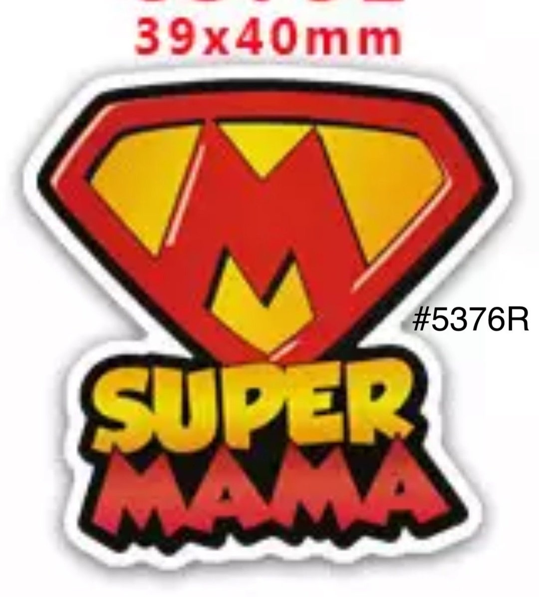 3 or 5 Pc Mom Super Mama W Letter M Planar Resin Flat Back Craft Supply ...