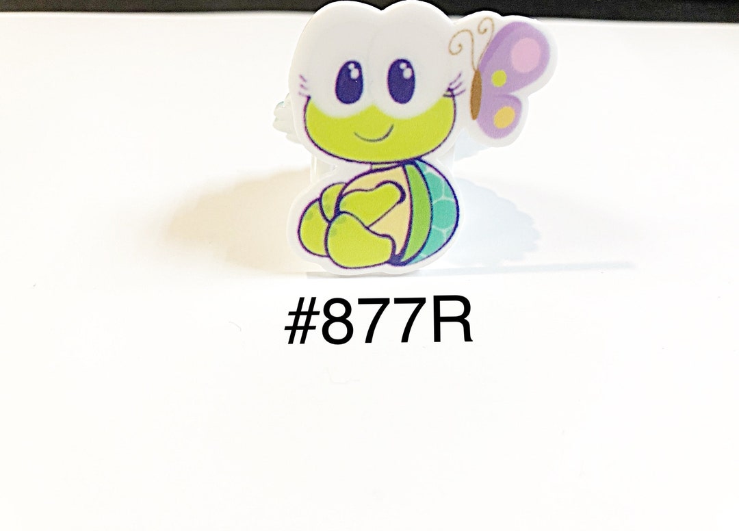 3 or 5 Pc Cute Turtle With Purple Butterfly Planar Resin Flat Back ...