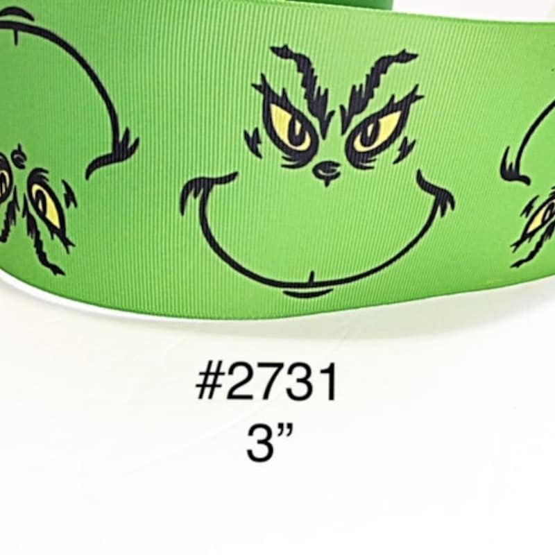 Grinch Ribbon - Etsy