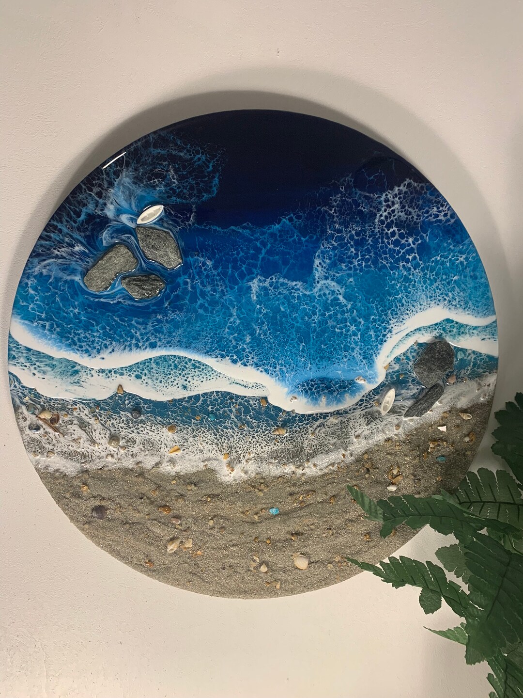 Resin Ocean Round Wall Decor 18 - Etsy