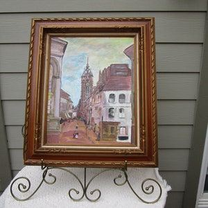 Very Large Brass Display Stand for ART, SIGNS, or Paintings. Vintage ...