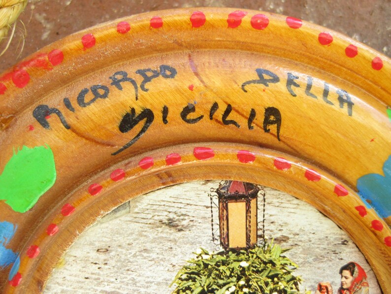 Historical Souvenir of Sicily Handcrafted With Photo of | Etsy