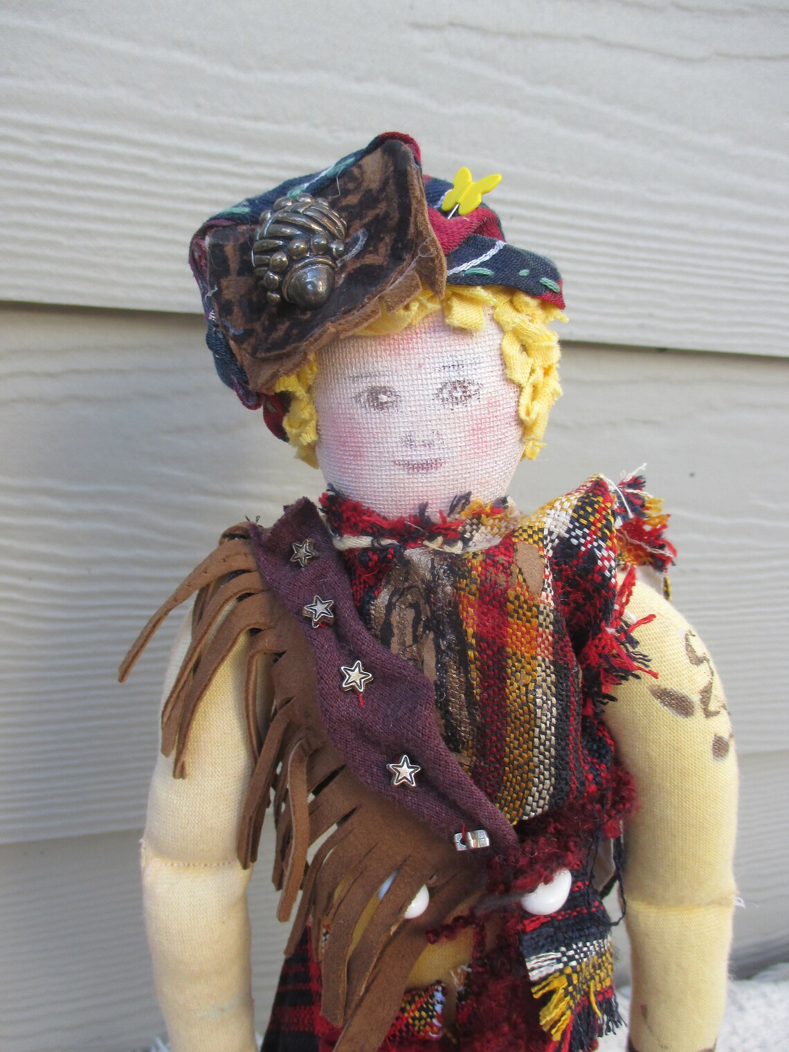 Little Handmade Scottish Doll With Kilt Handmade With 100% | Etsy