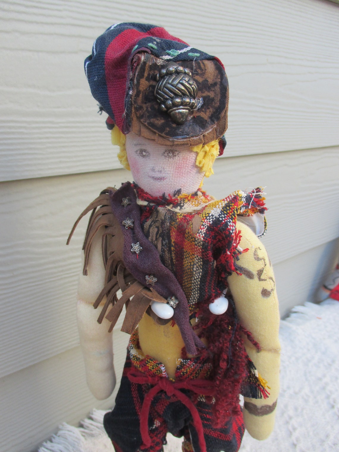 Little Handmade Scottish Doll With Kilt Handmade With 100% | Etsy