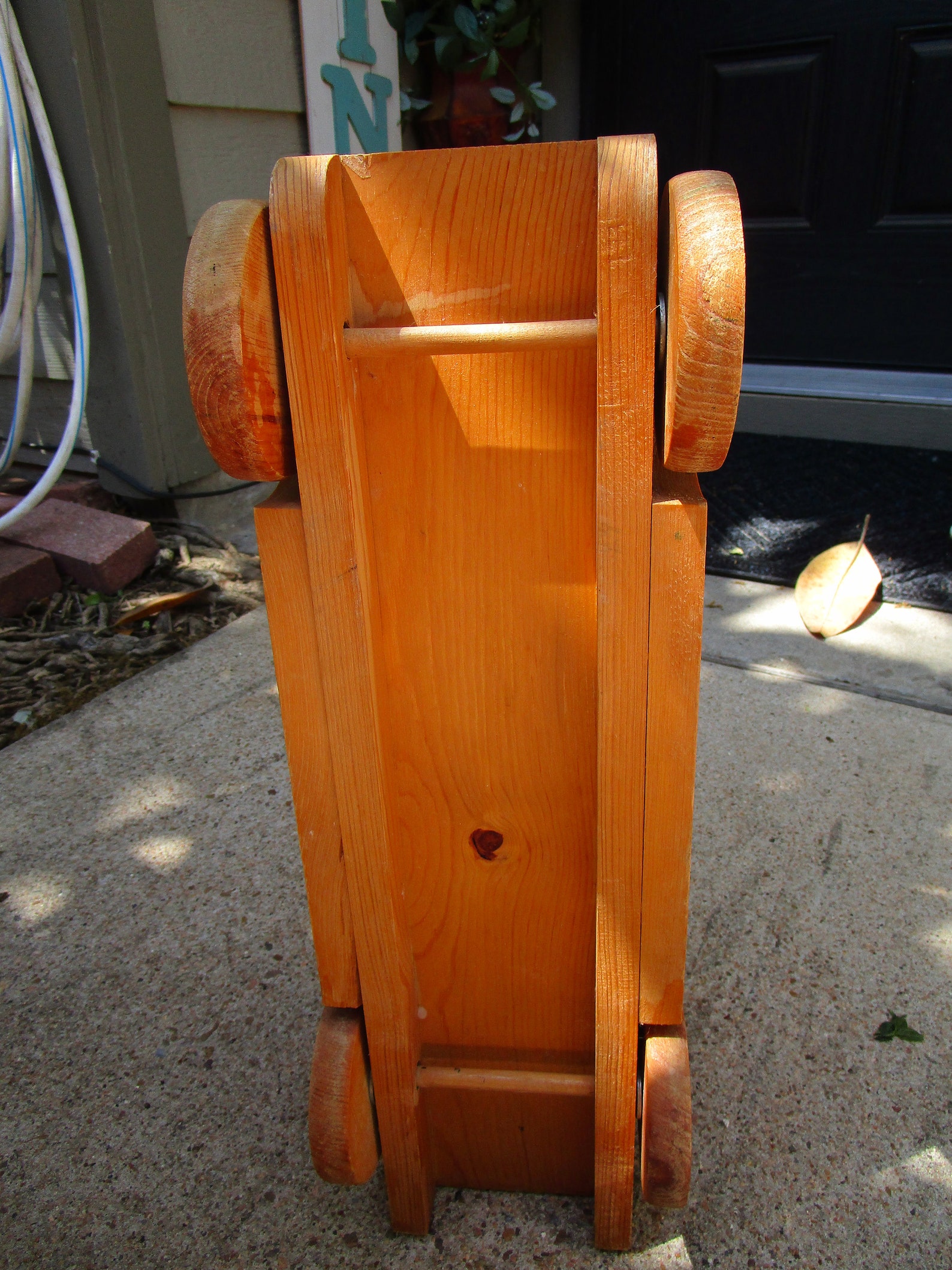 ADORABLE Vintage Handmade WOODEN Fire Truck With Rolling - Etsy
