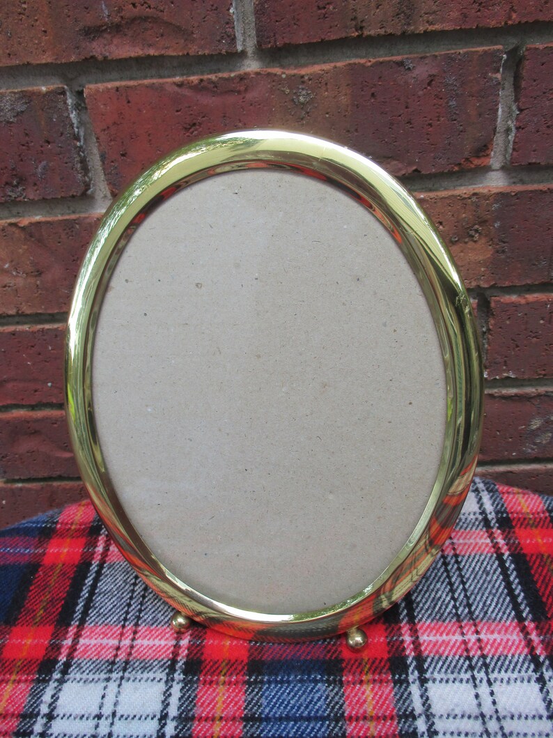 Vintage Oval Brass Portrait Picture Frame Lightweight for - Etsy
