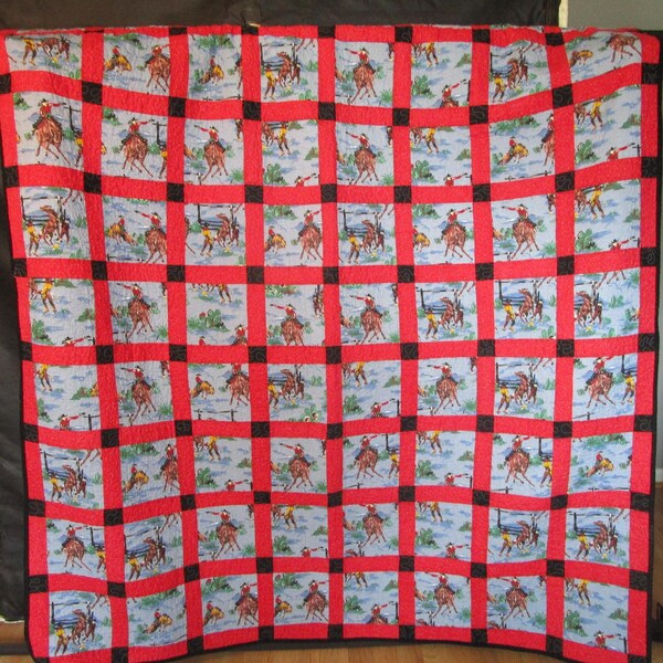 Cowboy Quilt - Etsy