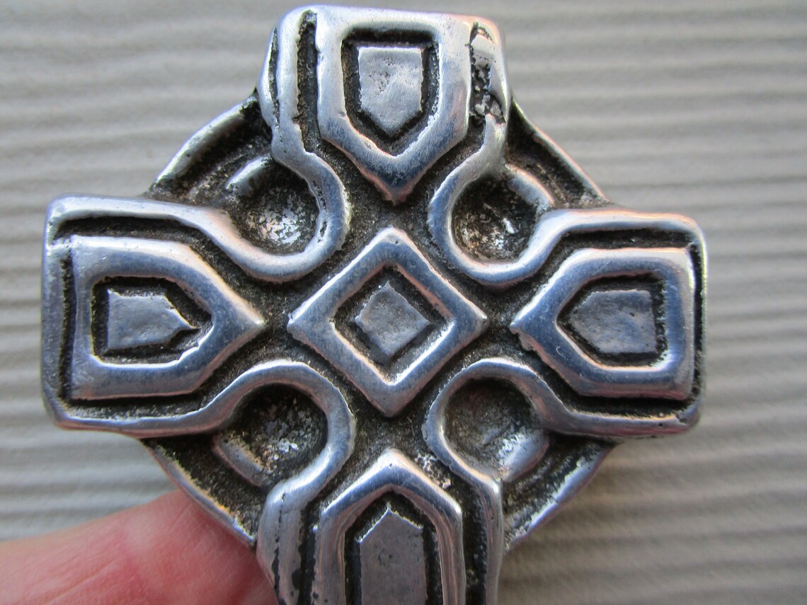 VINTAGE Crucifix Wall ART Metal Celtic Design Made in - Etsy