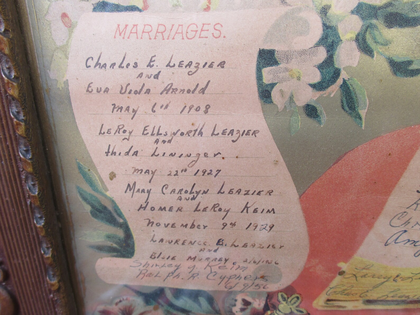 Large Framed Victorian HANDWRITTEN Record Births in 1881 - Etsy