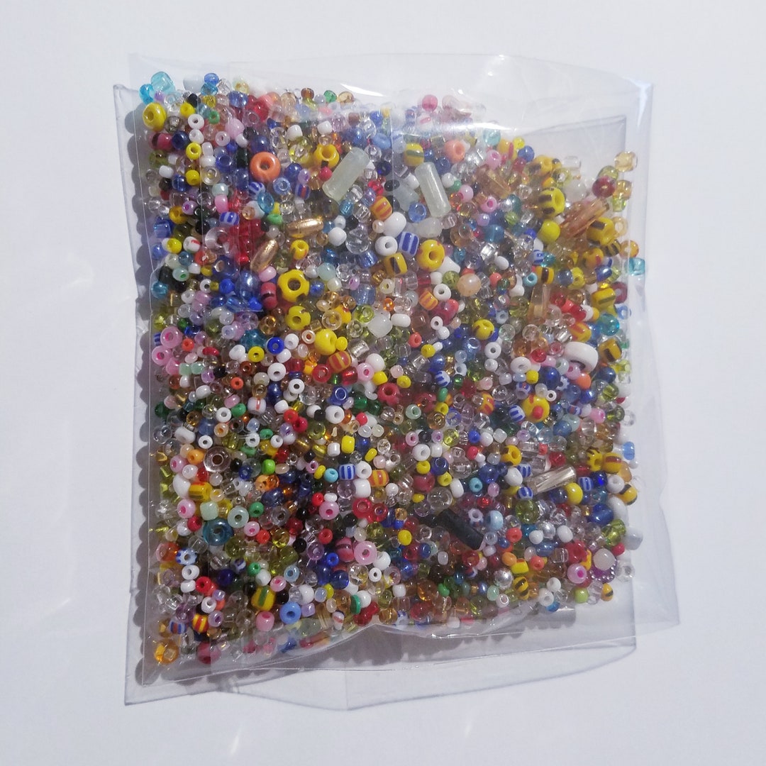 Loose Mixed Multicolored Beads, Variety of Sizes, 2 Oz. or 4 Oz. Bag - Etsy