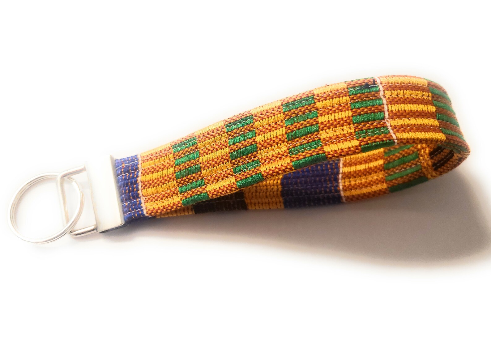Key Fob Keychain Wristlet Authentic African Kente Cloth - Etsy