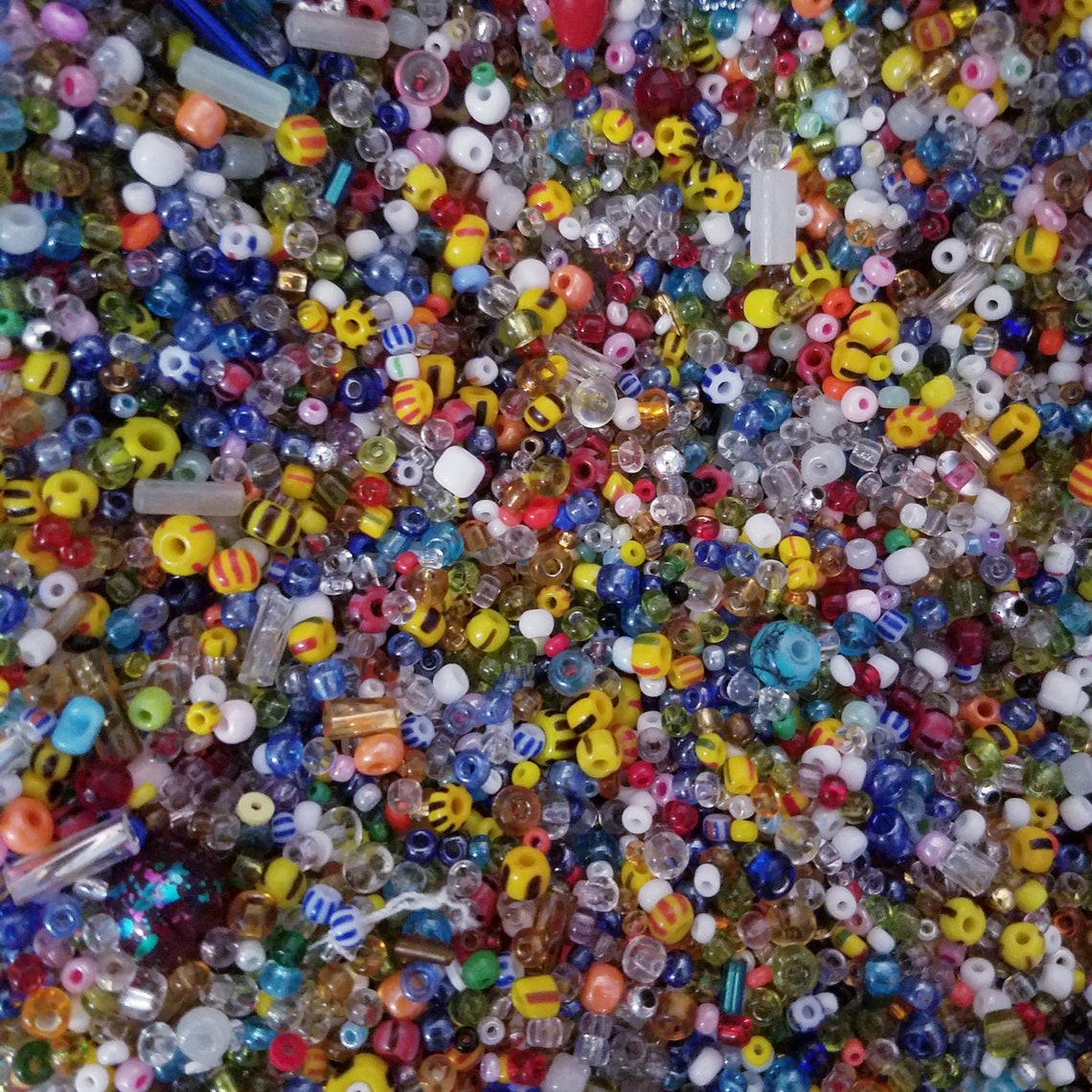 Loose Mixed Multicolored Beads, Variety of Sizes, 2 Oz. or 4 Oz. Bag - Etsy