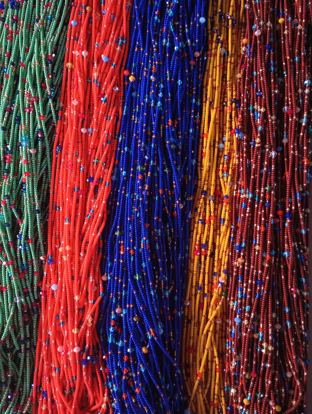 Color Burst Tie-on Beads Cotton Strings Waist Beads - Etsy