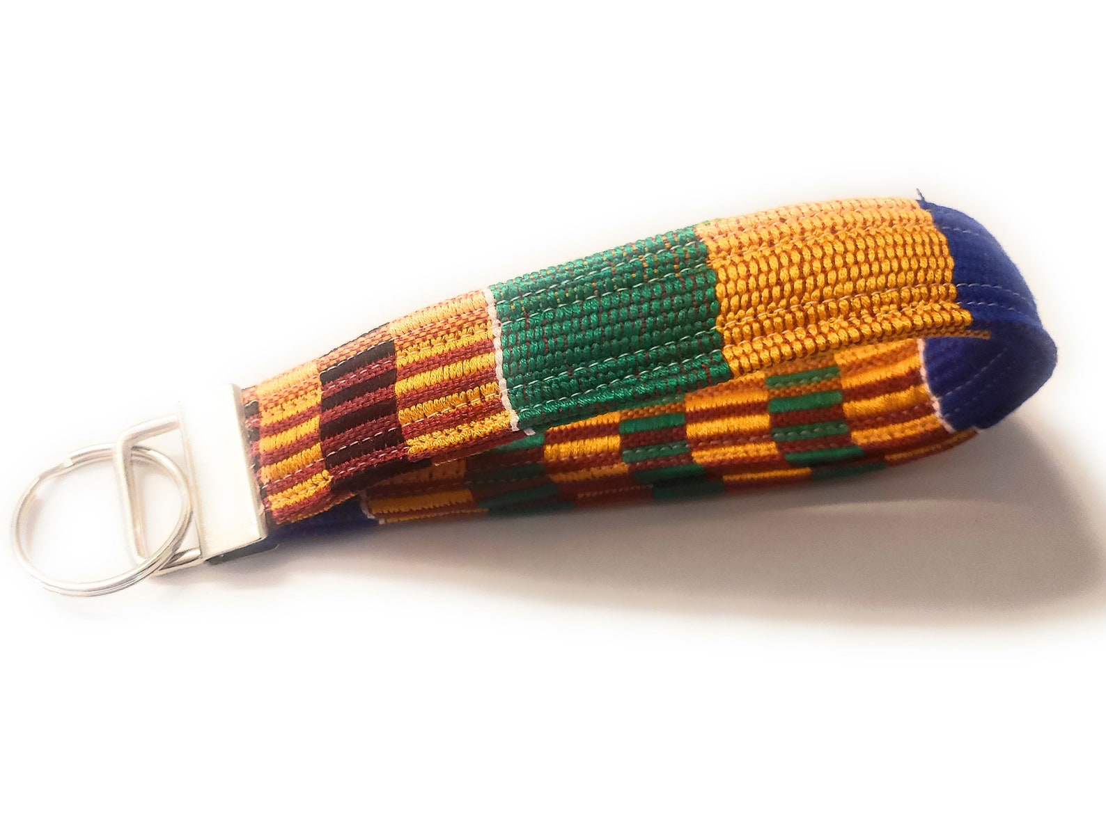 Key Fob Keychain Wristlet Authentic African Kente Cloth - Etsy