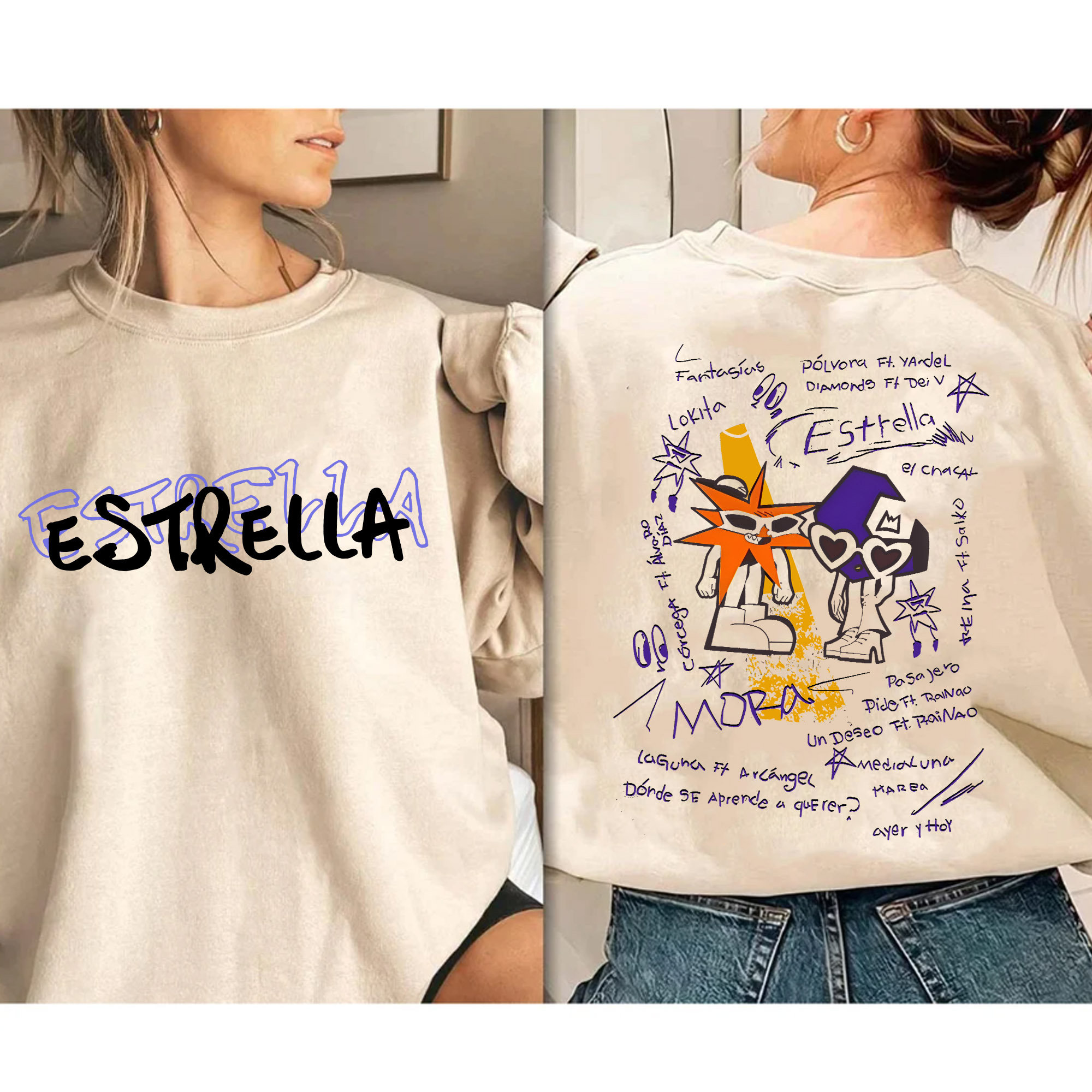 MORA Merch Estrella Album Shirt Estrella Tee Mora 2023 Graphic Tee ...