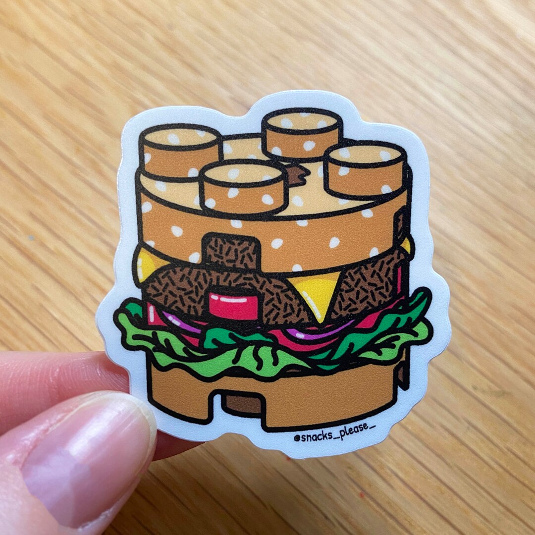 Stackable Snacks Stickers - Vinyl, Matte Coated Stickers - Individual ...