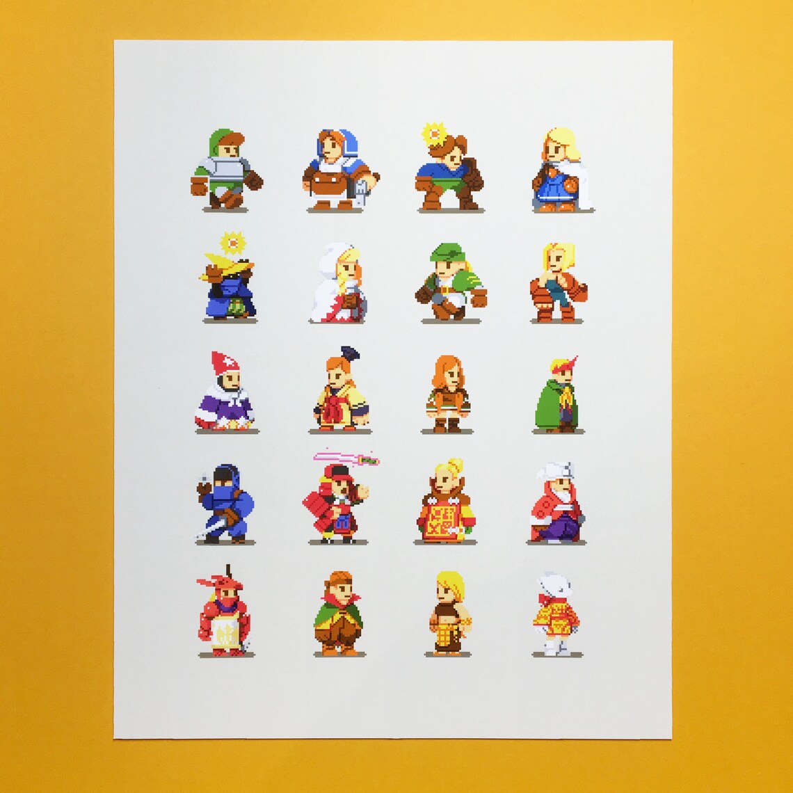Tactics Classes - Pixel Art Sprite Sheet - RPG Job Classes - Fine Art ...
