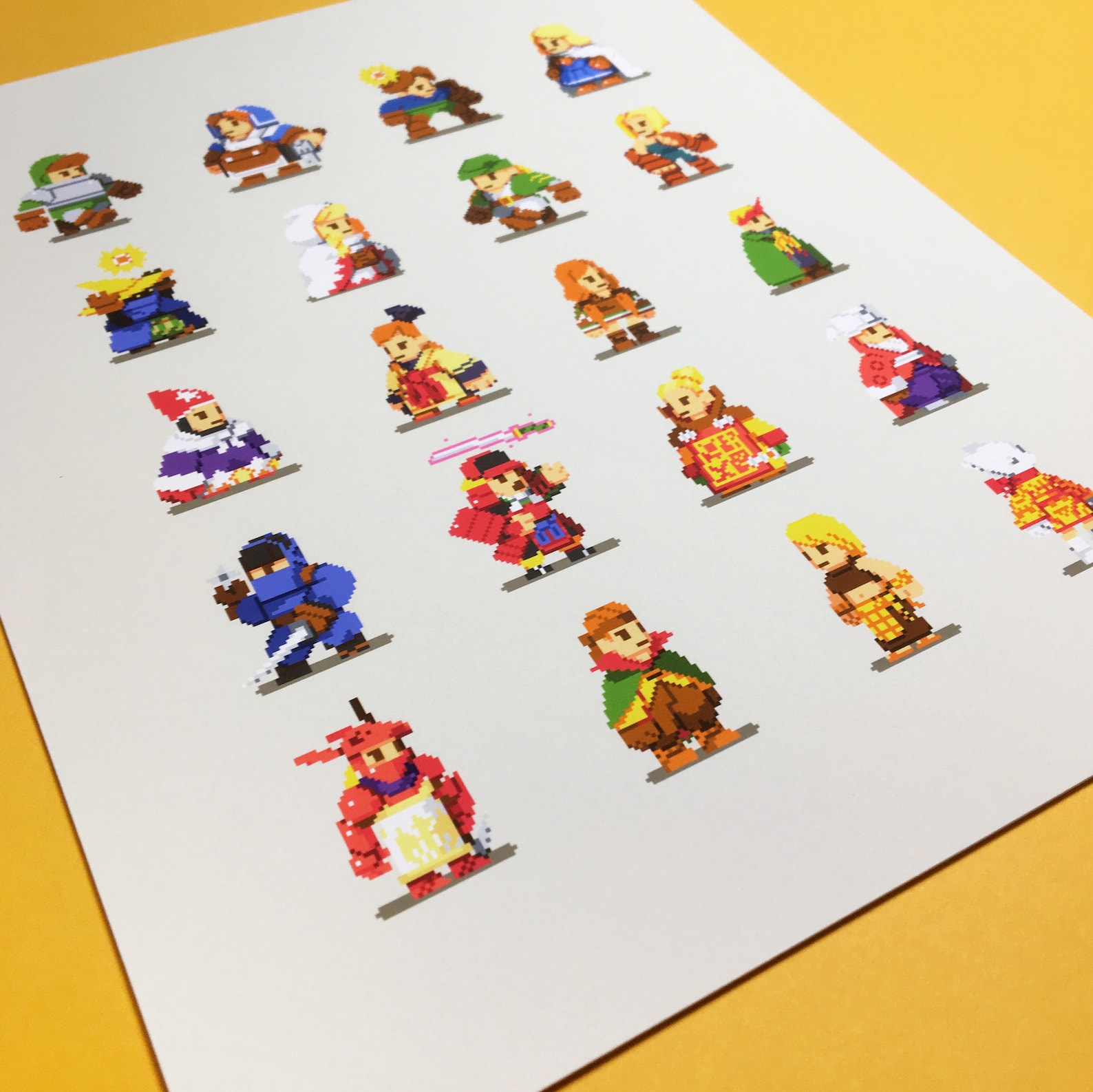 Tactics Classes - Pixel Art Sprite Sheet - RPG Job Classes - Fine Art ...