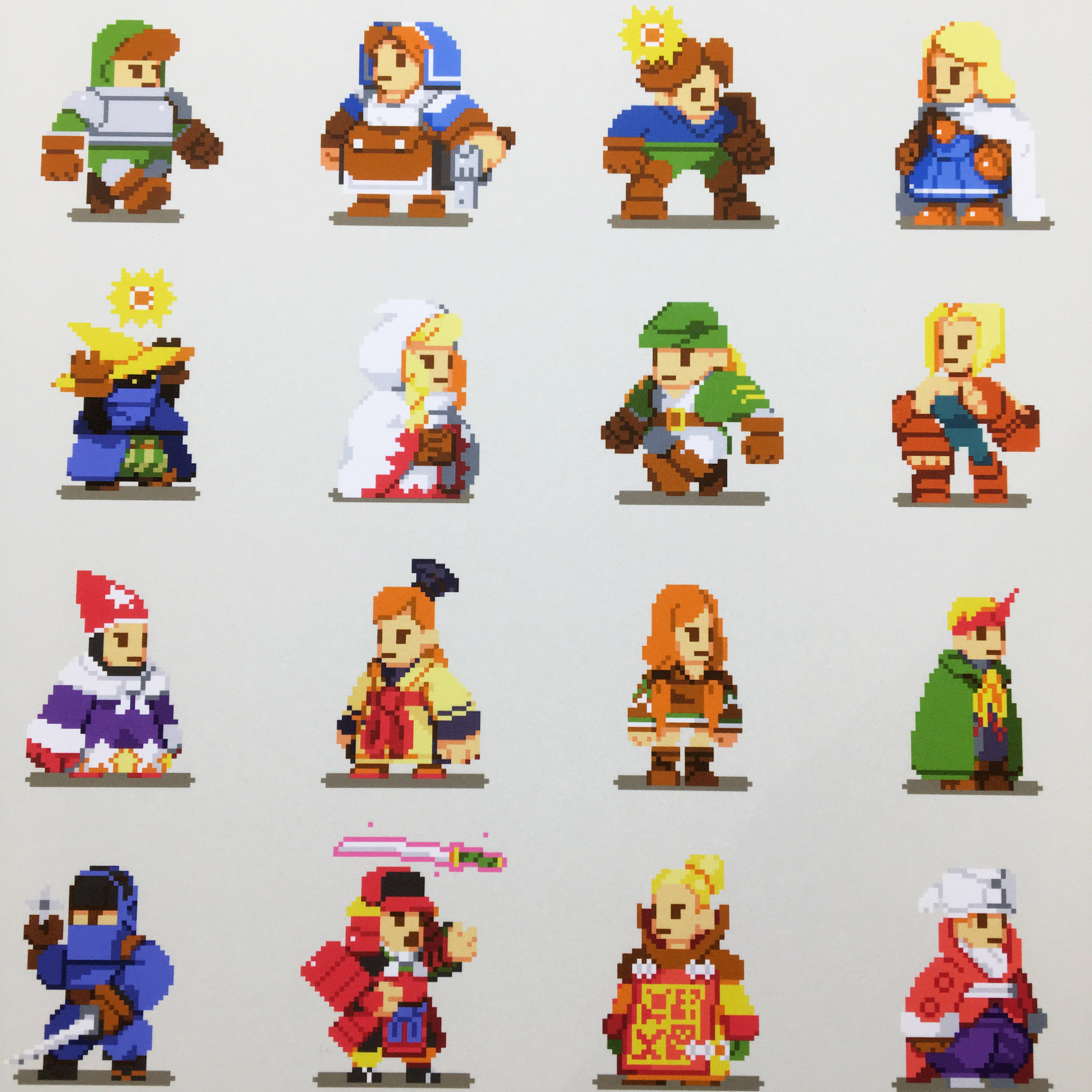 Tactics Classes - Pixel Art Sprite Sheet - RPG Job Classes - Fine Art ...