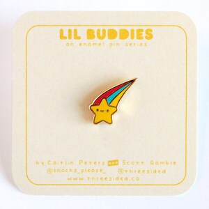 Mini Shooting Star Enamel Pin · A Lil Buddies Pin · Original Characters ...