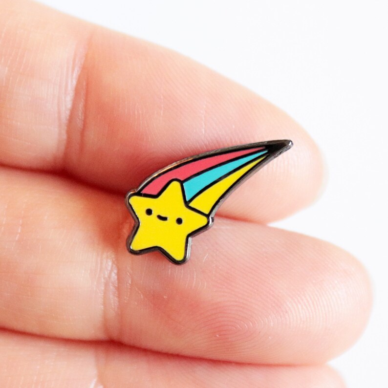 Mini Shooting Star Enamel Pin · A Lil Buddies Pin · Original Characters ...