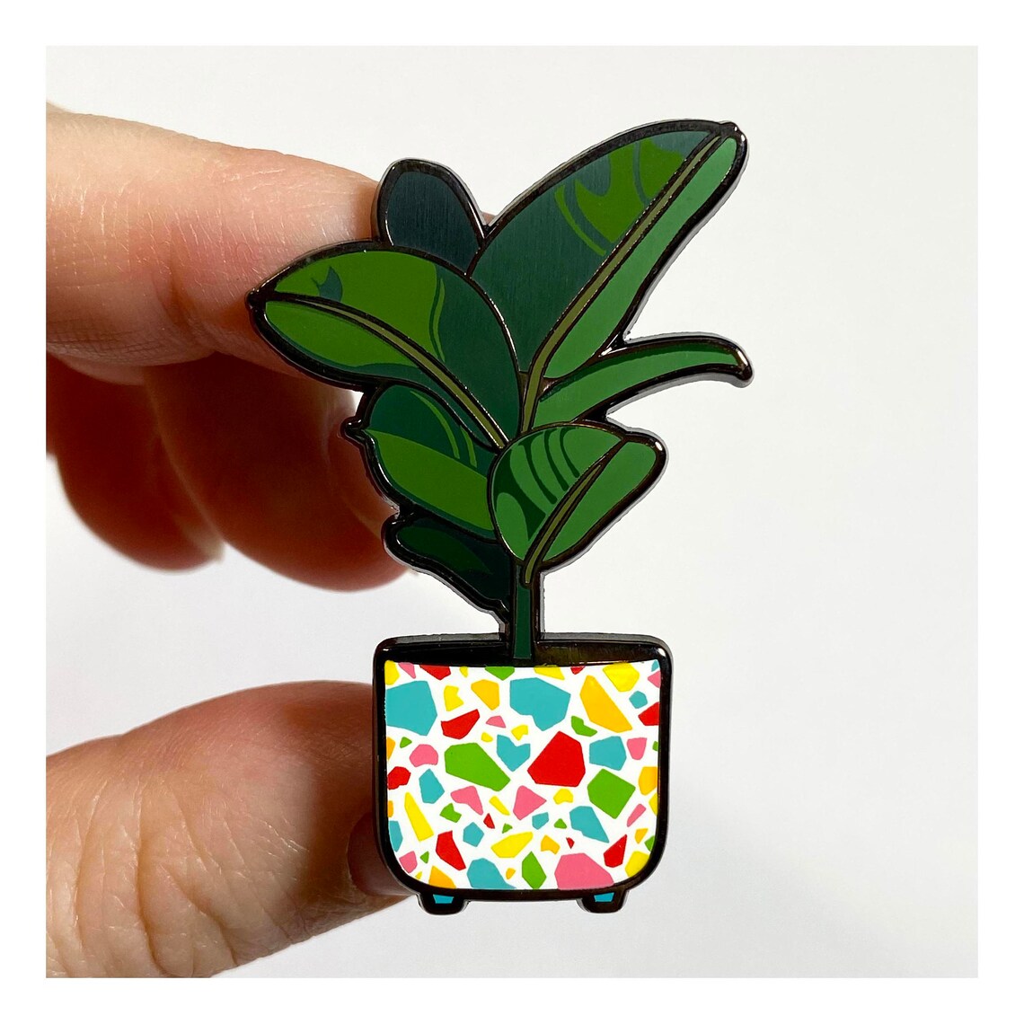 Rubber Plant/ficus Elastica Enamel Pin · A House Plant Party Design ...
