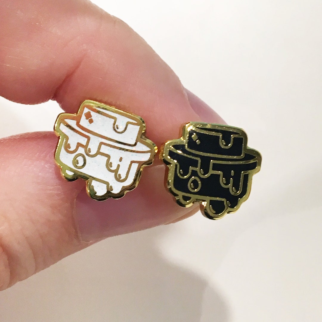 Black & White "smallies" Enamel Pin Set • Building Block Pins - Etsy