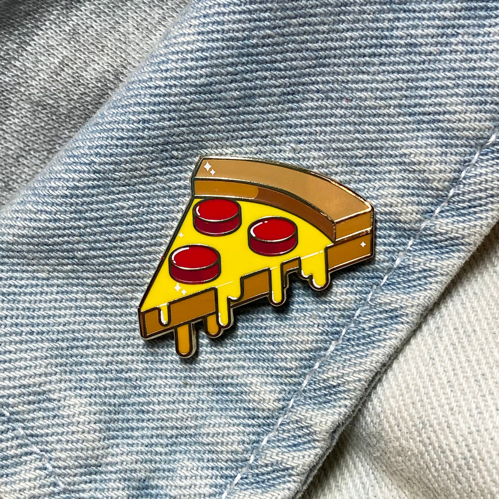 Pizza Slice Enamel Pin · Building Block Shaped Food · "stackable Snacks ...