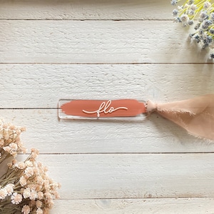 Personalized Acrylic Bookmark Custom Page Marker Booklover Gift - Etsy