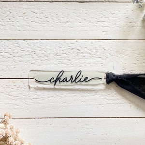 Personalized Acrylic Bookmark Custom Page Marker Booklover Gift - Etsy