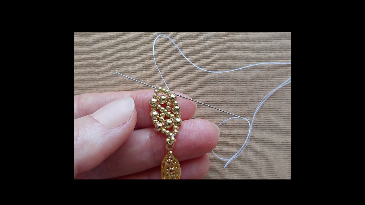 Beaded Gold Bracelet Pattern. Bracelet Pattern With Instructions. - Etsy