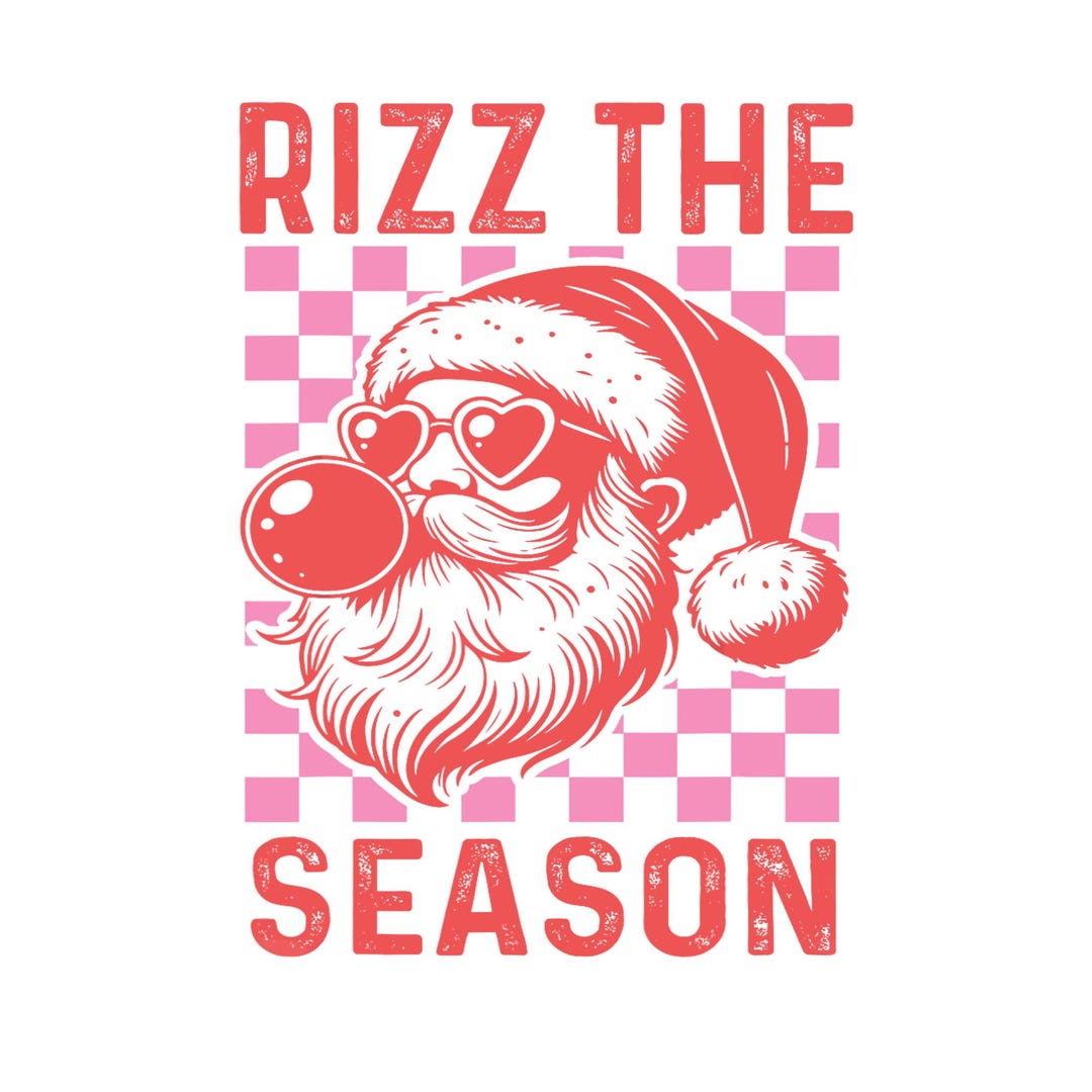 Retro Rizz the Season Funny Santa Claus Rizzler Digital PNG - Etsy