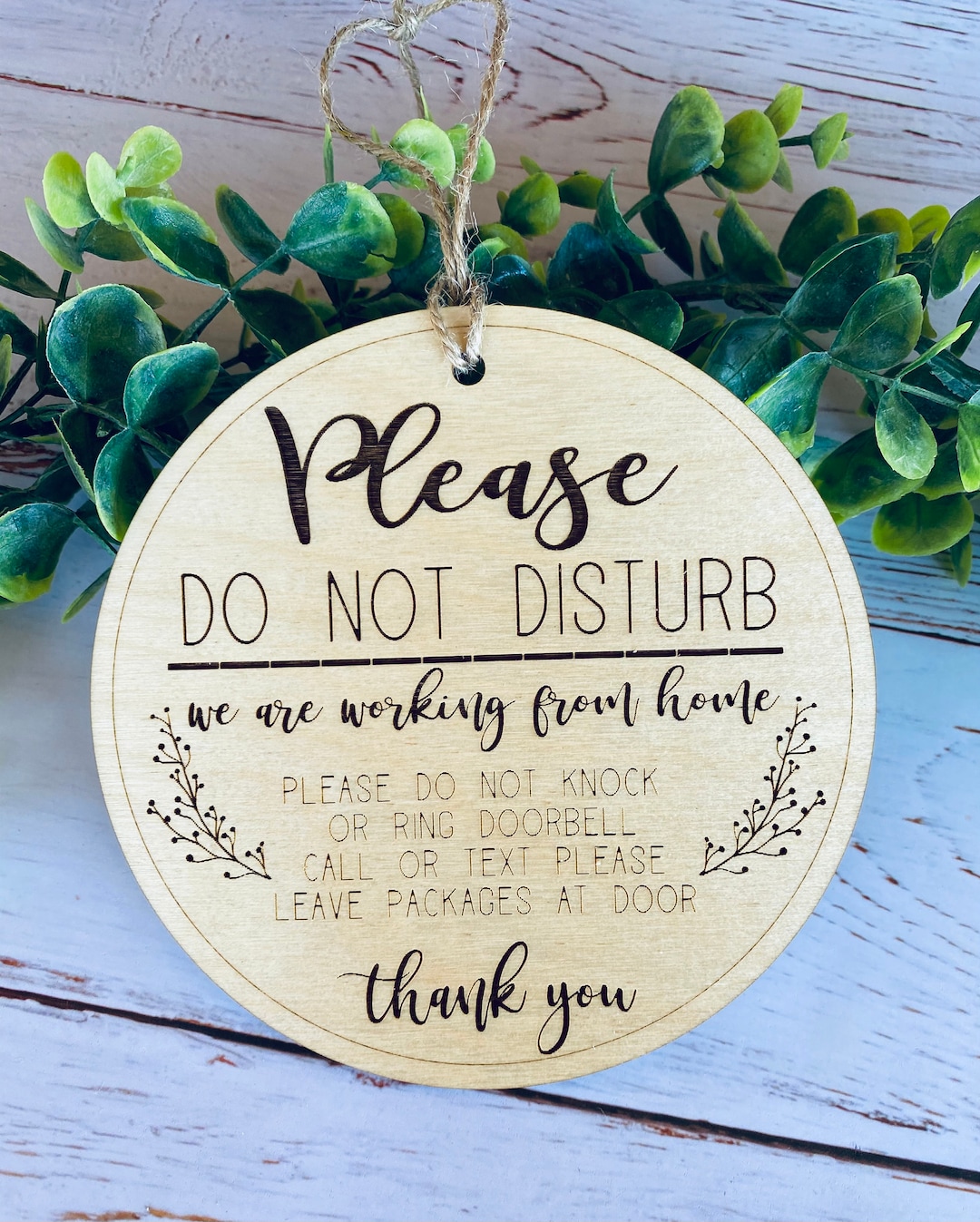 Working From Home Sign, Please Do Not Disturb, No Soliciting Sign, Door ...