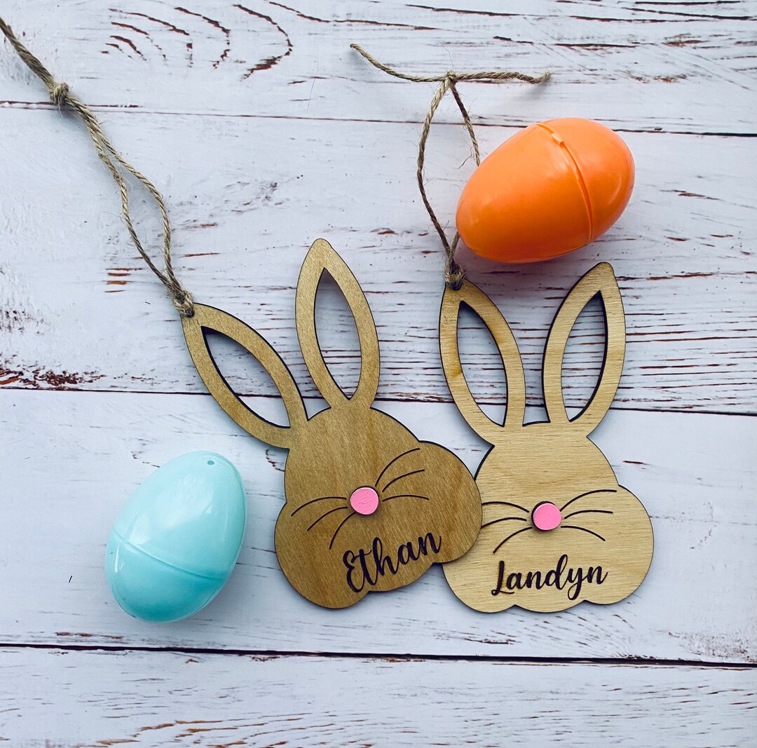 Personalized Easter Basket Name Tags, Personalized Easter Tag, Easter ...