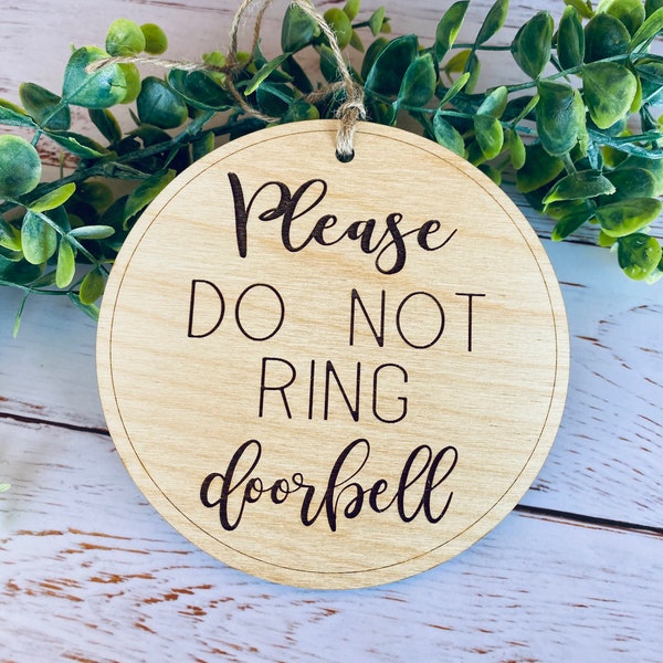 Do Not Ring Doorbell - Etsy