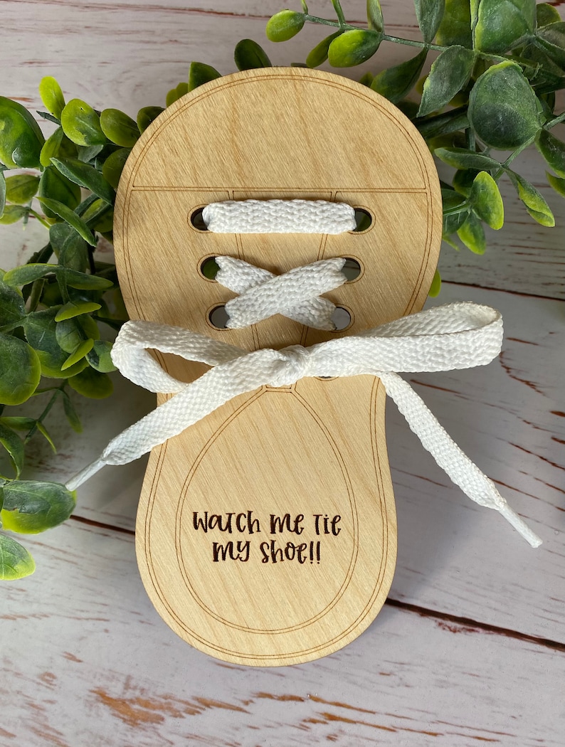 I Can Tie My Shoe Learning Tool Shoe Tying Kindergarten - Etsy