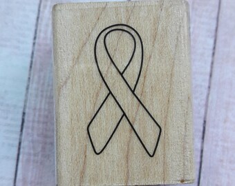 Ribbon rubber stamp | Etsy
