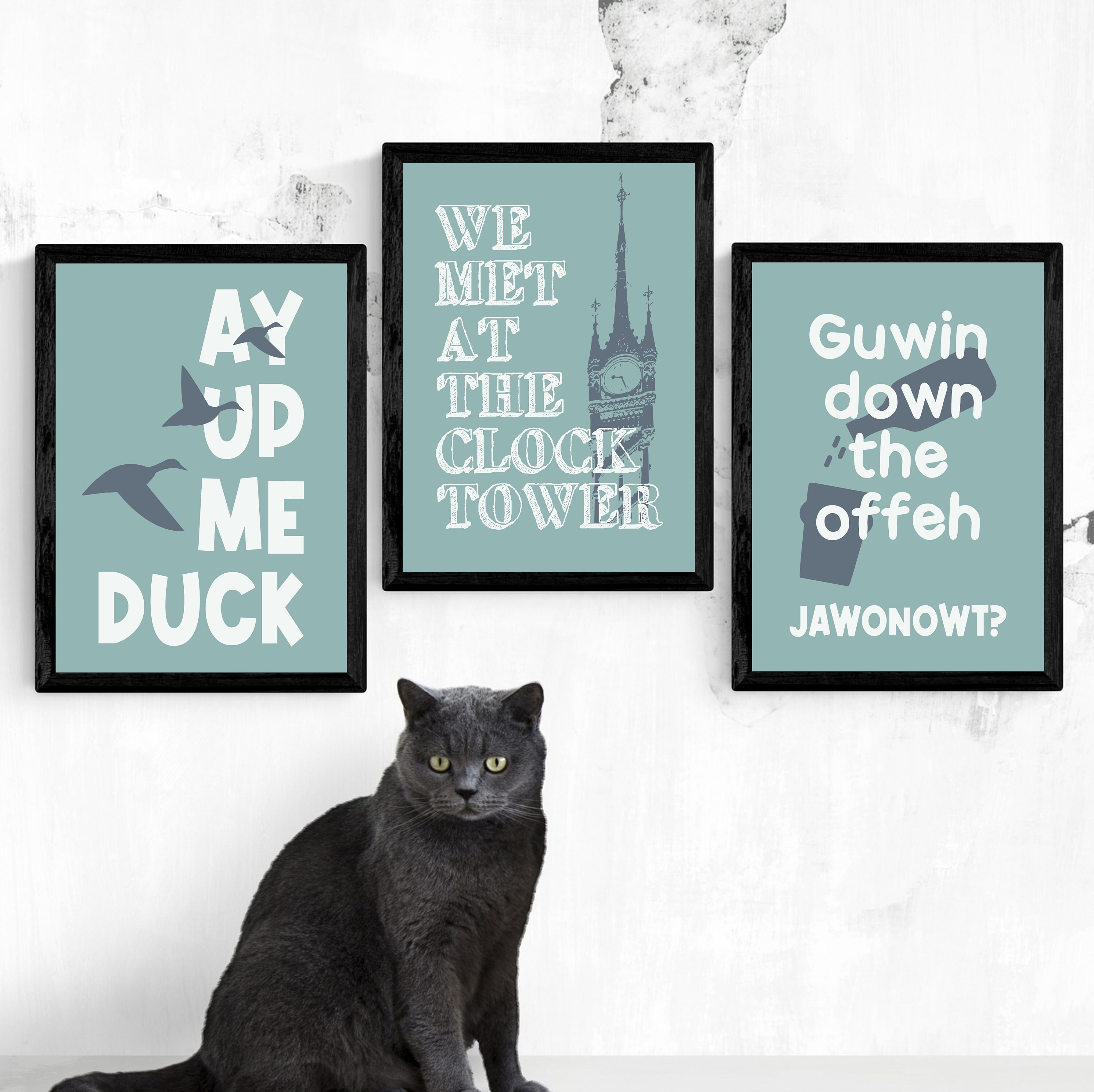 Ay up Me Duck Art Print in Many Sizes British Slang Humor for - Etsy