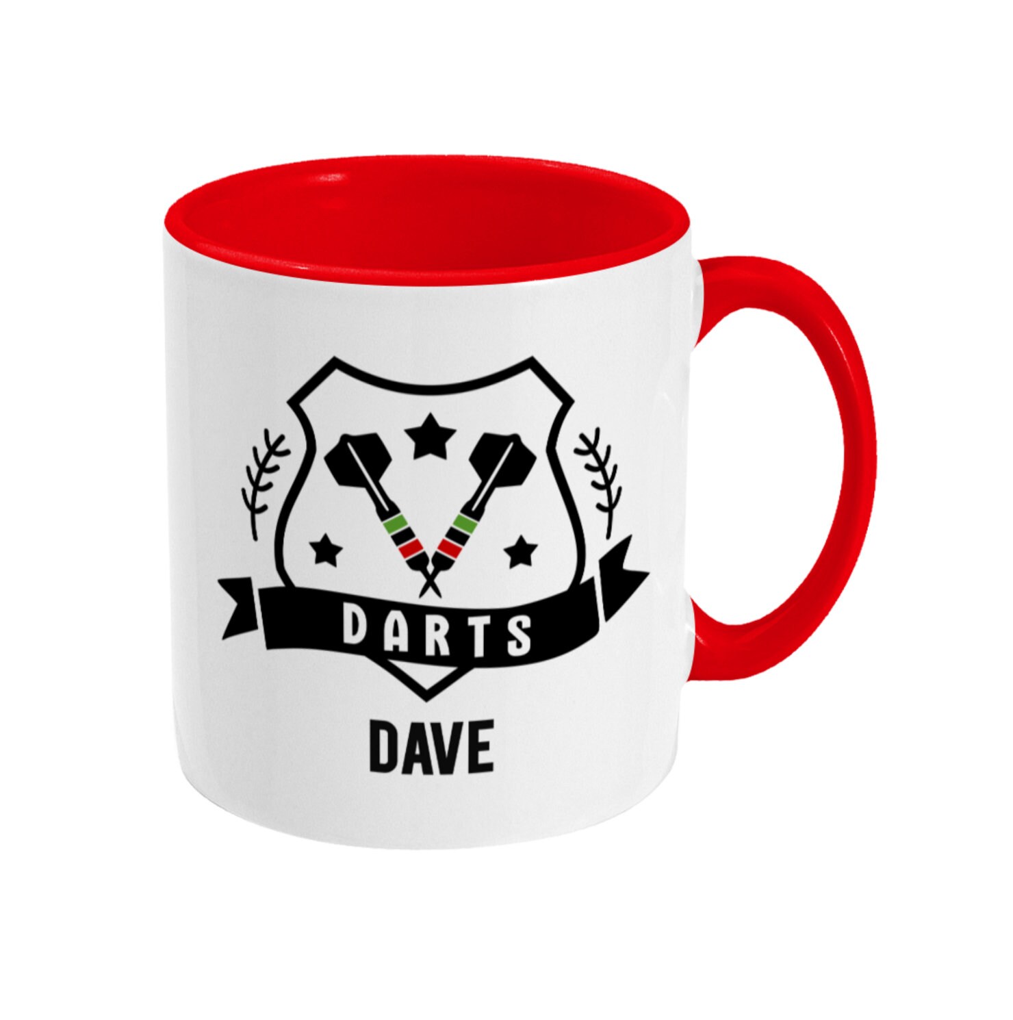 Personalised Darts Two Toned 11oz Ceramic Mug for Darts Players ...