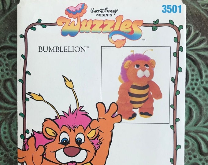 BUTTERICK PATTERN 3501. Wuzzles Pattern 3501. Wuzzles Bumblelion ...