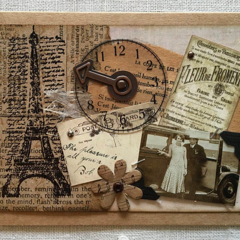 Card Collage - Etsy