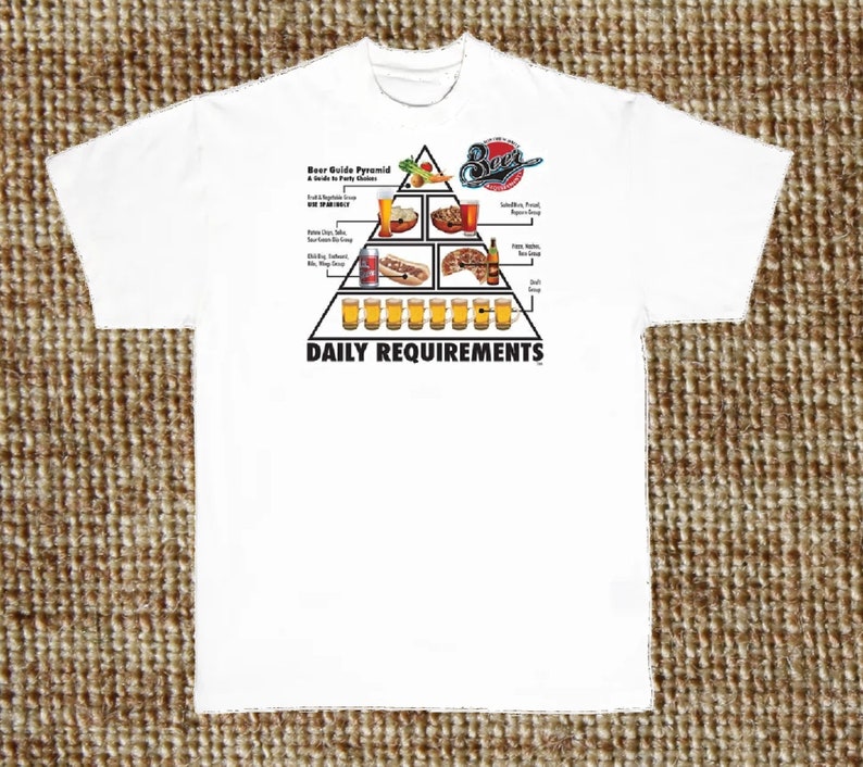 Beer Drinking Food Pyramid Guide T Shirt, (sweatshirt, Hoodie Available ...