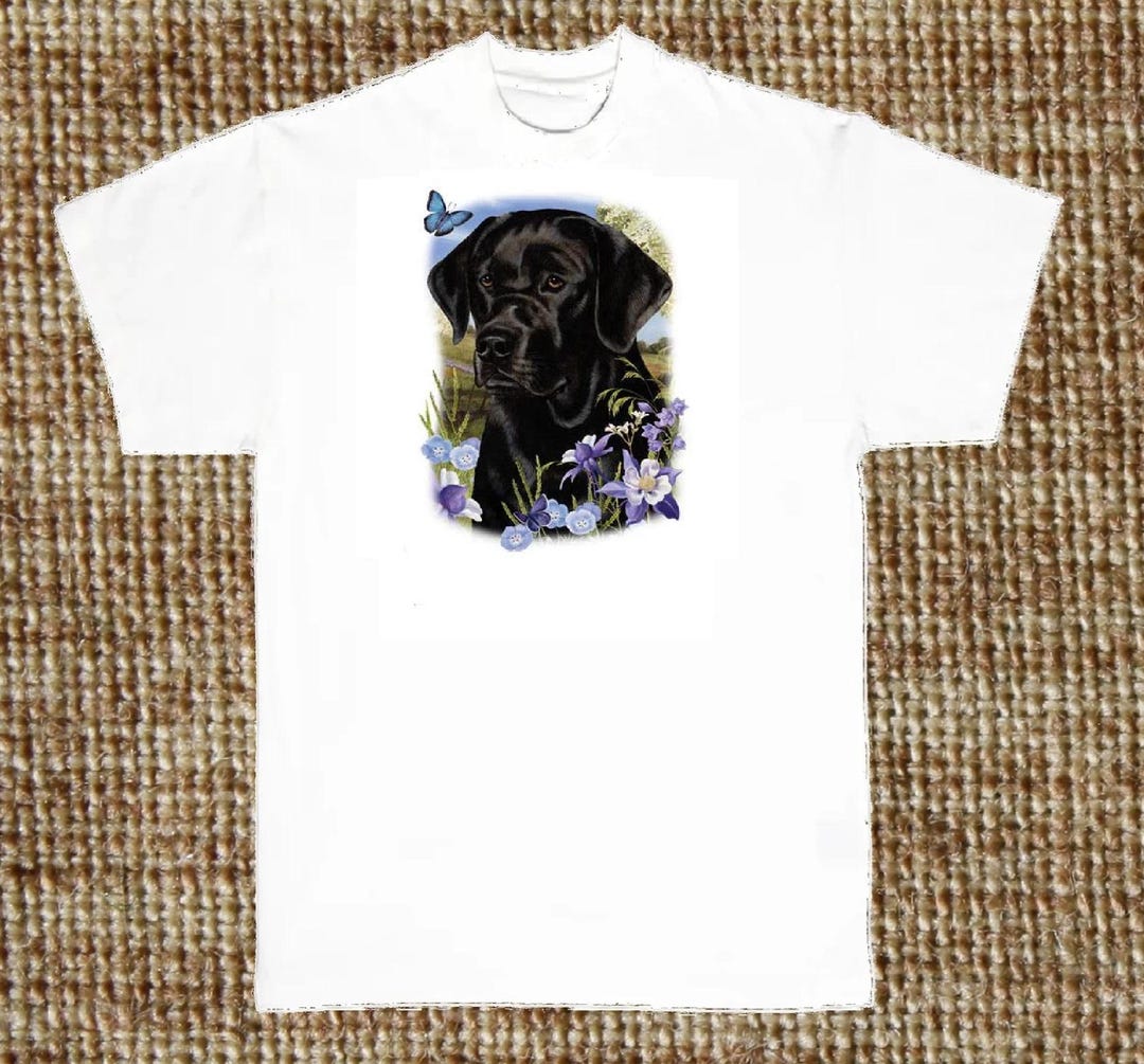 Black Lab T Shirt, Dog Shirt, (sweatshirt, Hoodie Available on Request ...