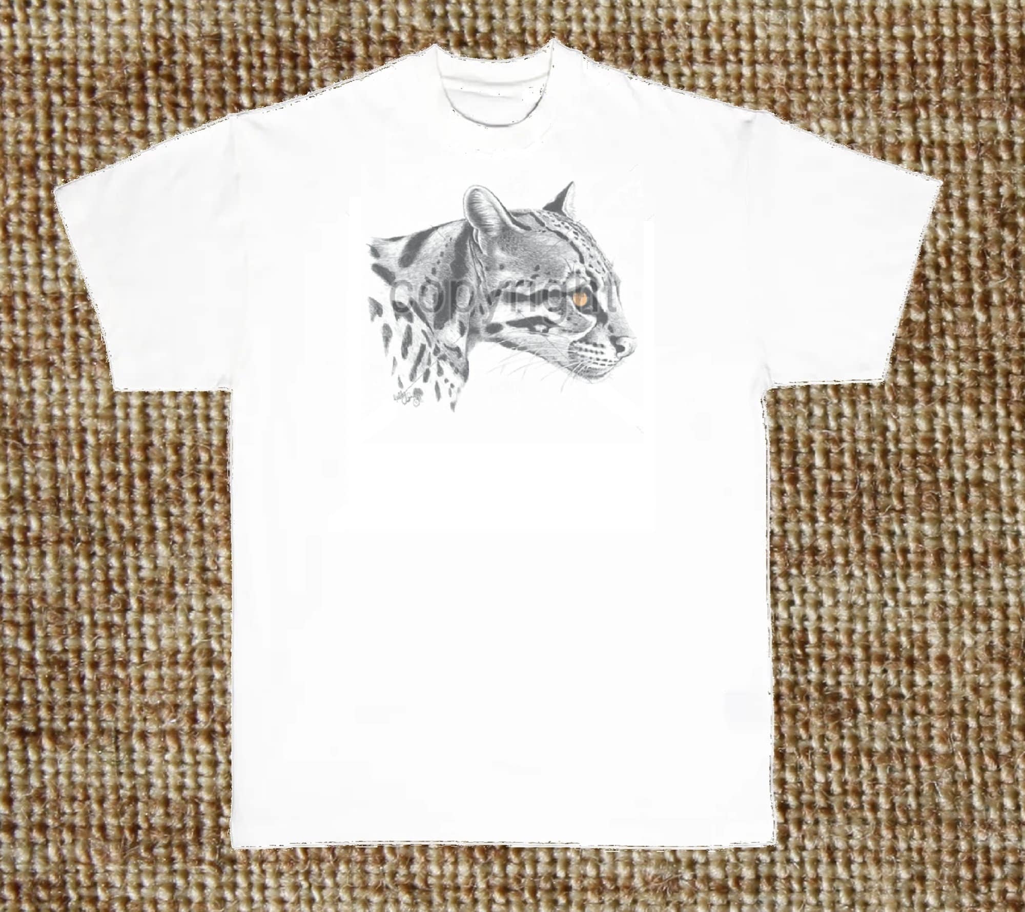 Ocelot Shirt, Golden Eye Ocelot Portrait, (sweatshirt, Hoodie Available ...