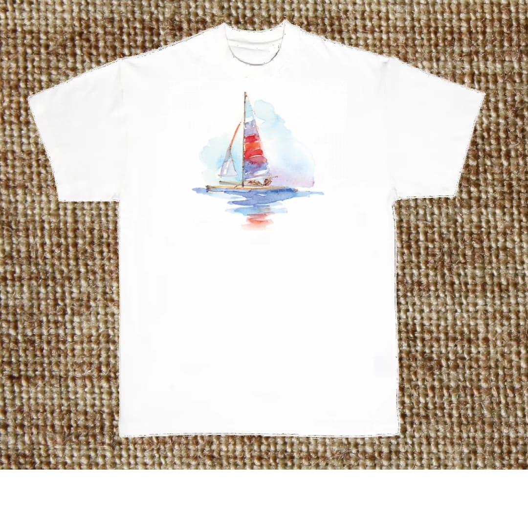 Sailing Boating T Shirt, Watercolor Sailboat Sweatshirt, Hoodie ...