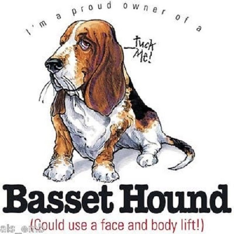 Basset Hound T Shirtdog Humor Quilt Fabric Block Tote Bag - Etsy
