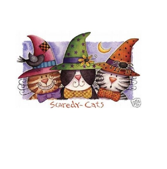 Scaredy Cats Halloween T Shirt sweatshirt Hoodie Available - Etsy